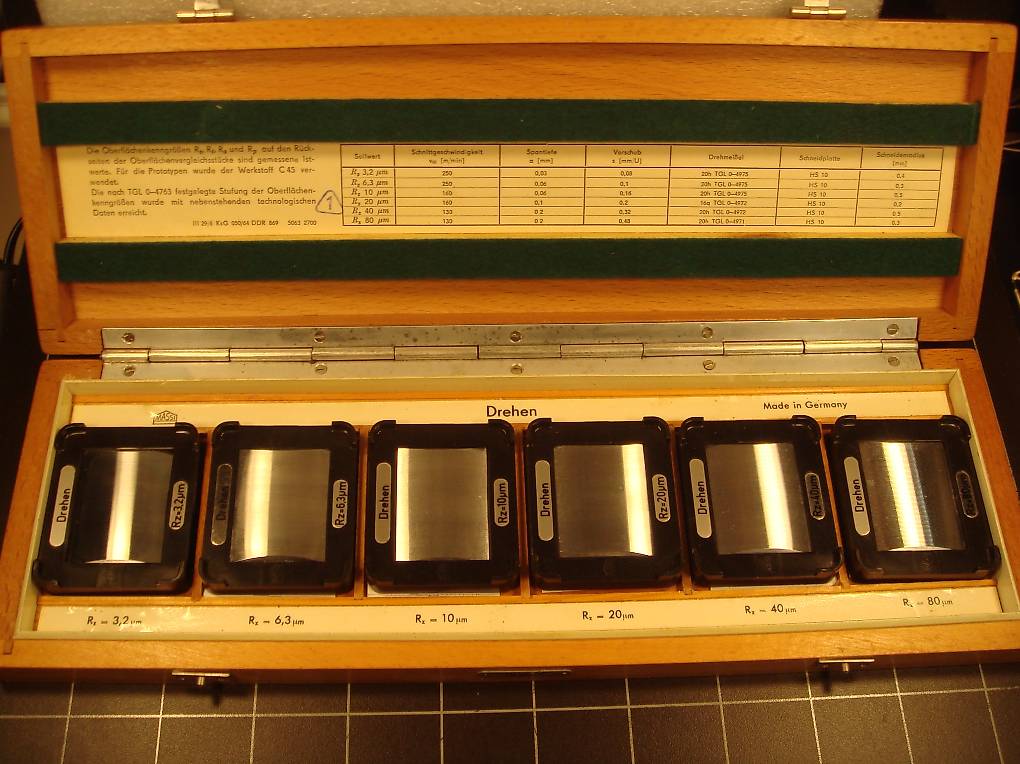 Oberflächen Rauheit Mess Muster Drehen Rz, Rt, Ra, Rp im Kanton Thurgau ...