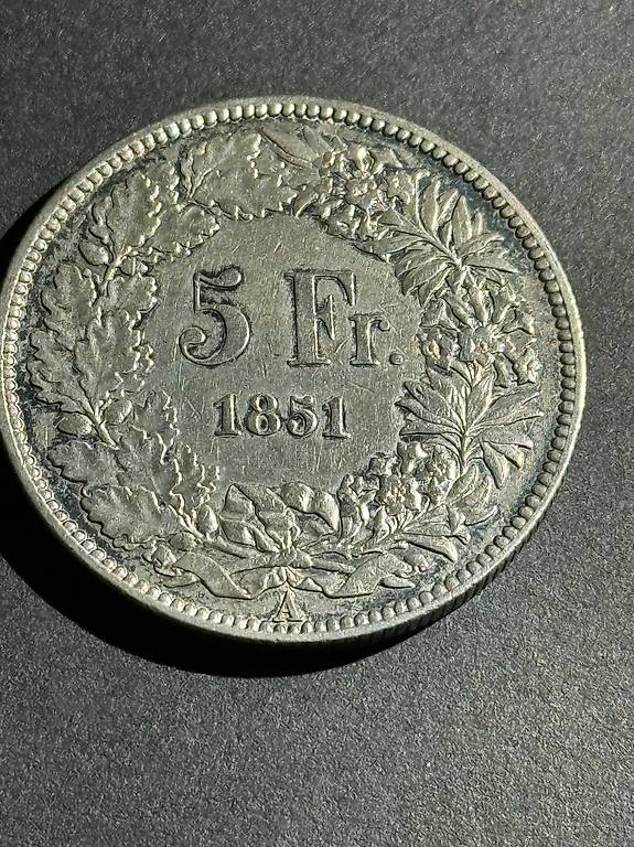 5 Franken 1851 Silber TOP +++++++++++++++++++ im Kanton Luzern - tutti.ch