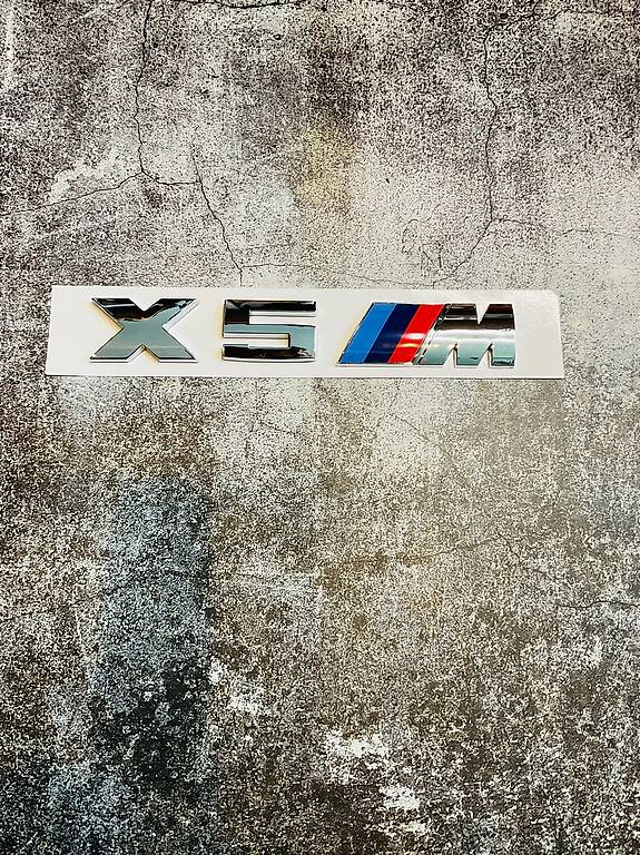 BMW X5M Emblem, Logo, Schriftzug, NEU in Chrom im Kanton Solothurn ...
