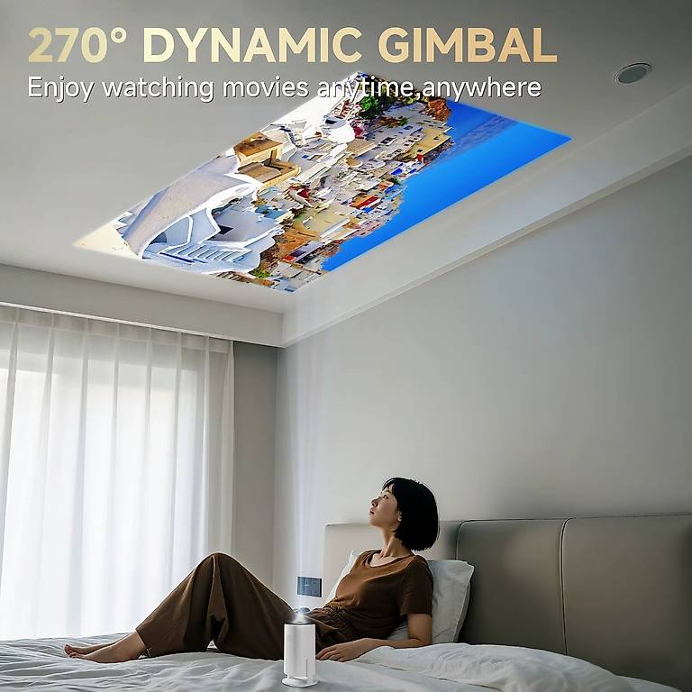 NEUHEIT, starker LED Beamer mit Android 14, Netflix, Disney+ im Kanton ...