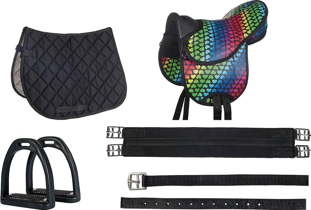 HKM Sattel-Set für Shetty, Mini Shetty oder Holzpferde, Kind Canton ...