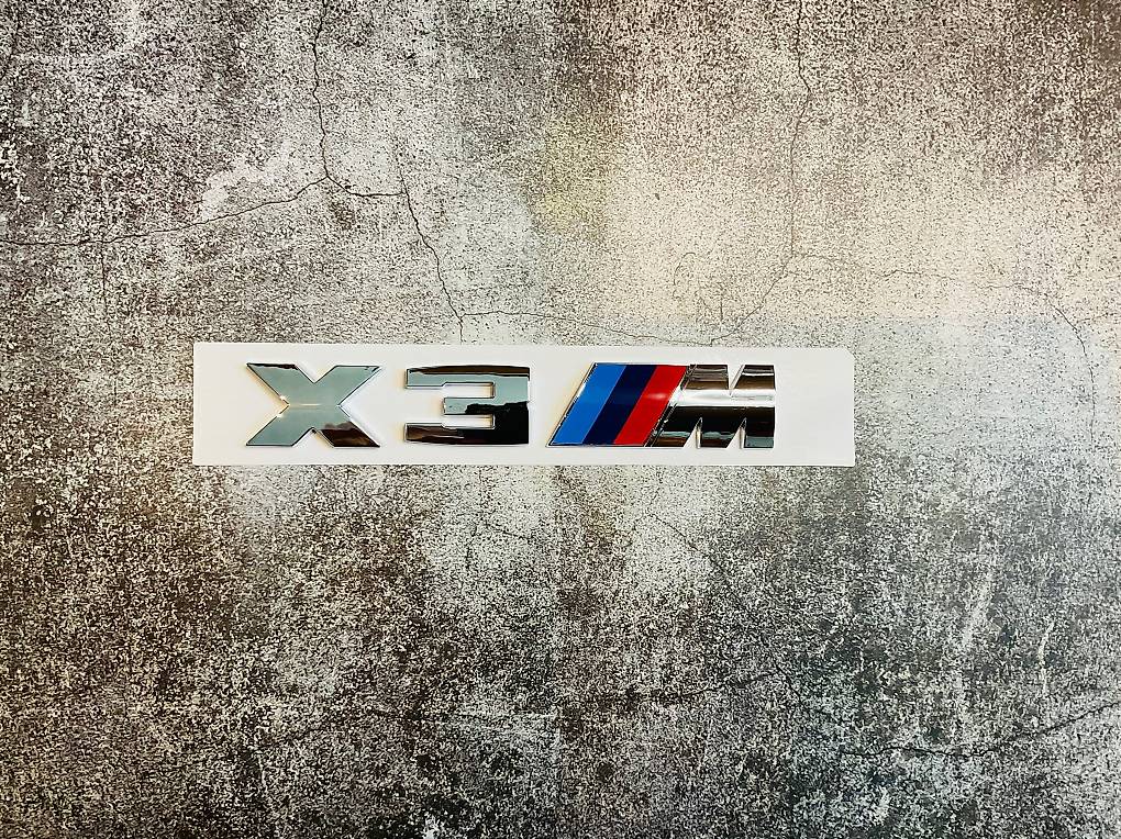BMW X3M Emblem, Logo, Schriftzug, NEU in Chrom glänzend Canton Soleure ...