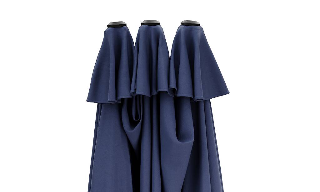 Ombrellone doppio blu 460 x 270 cm (Consegna gratuita) Cantone Ticino ...