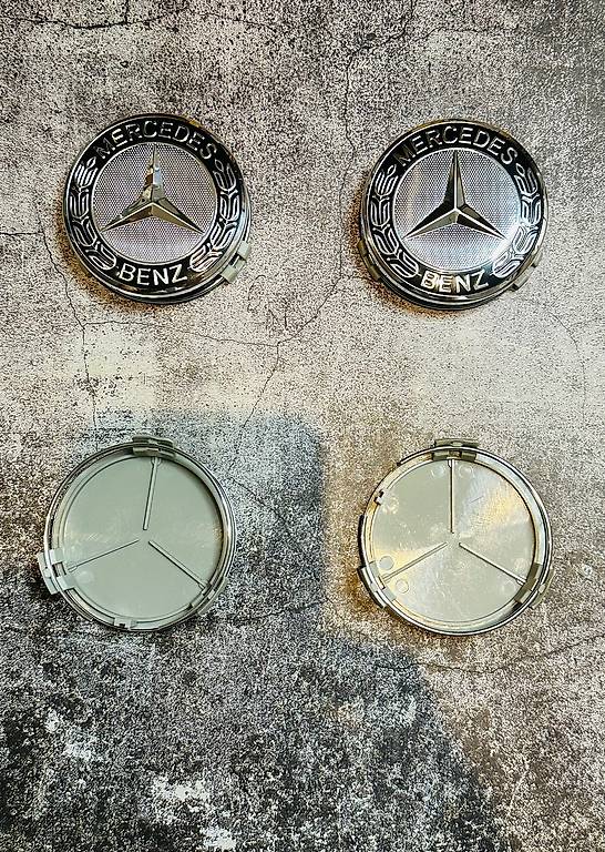 Mercedes 75 mm Nabendeckel Radnaben Radkappen Felgendeckel im Kanton ...