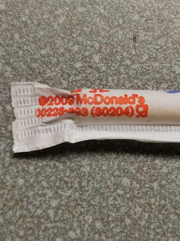 Original Mc Donald's Plastik Strohhalm - inkl. Versand! im Kanton ...