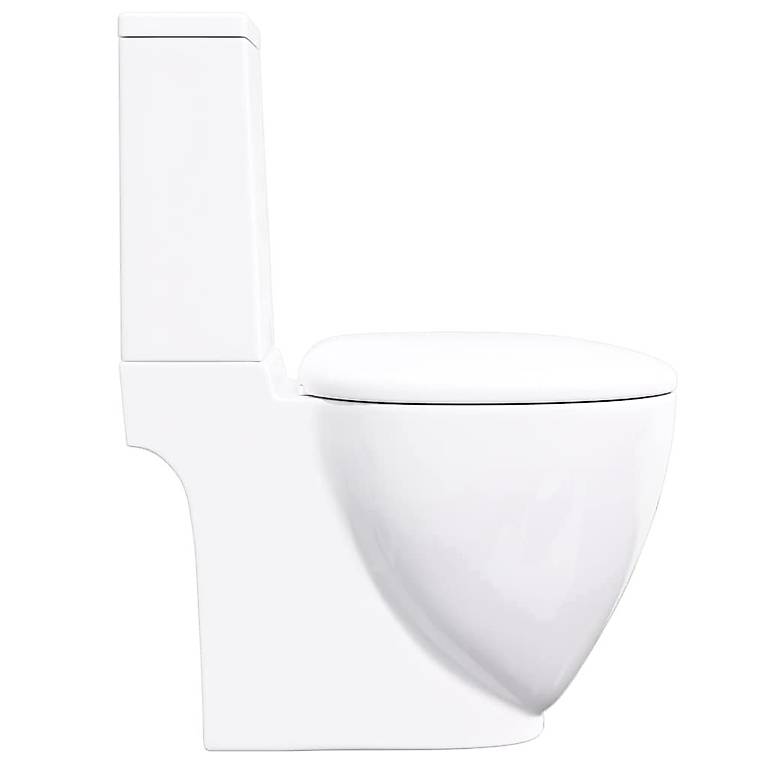 Neu!! WC Keramik-Toilette Badezimmer Rund Senkrechter Abgang im Kanton ...