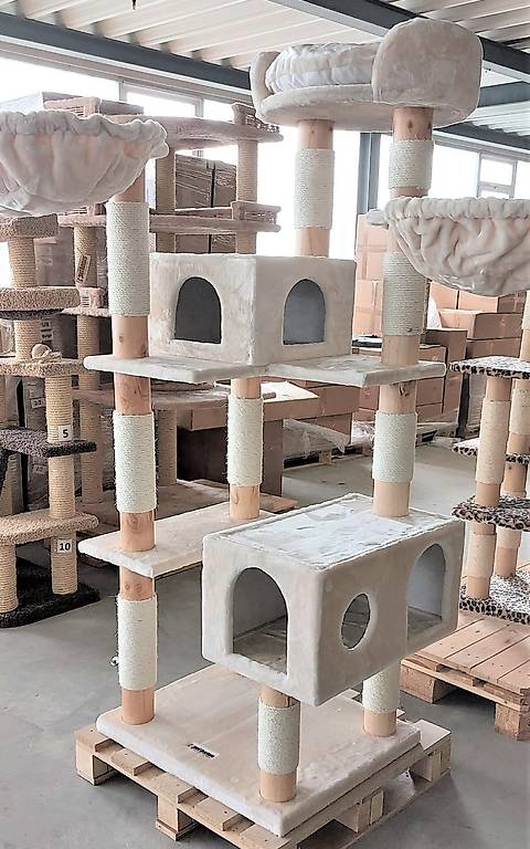 HOLZKATZENBAUM MASSIV XL LIEGEN TOP ROBUSTER KRATZBAUM NEU im Kanton ...