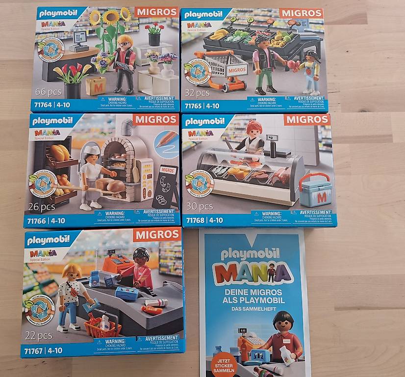 Letzte Chance Playmobil Migros Mania Full Set 5x ovp Neu im Kanton Zürich - tutti.ch