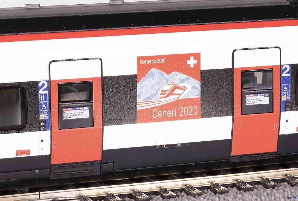 SBB RABe 501 008 Ceneri 11-teilig mit Innenbeleuchtung Ep. V im Kanton ...