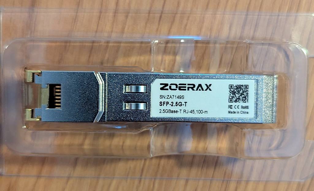 ZoeRax 2.5G SFP+ to RJ45 Ethernet Transceiver Modul NEU im Kanton ...