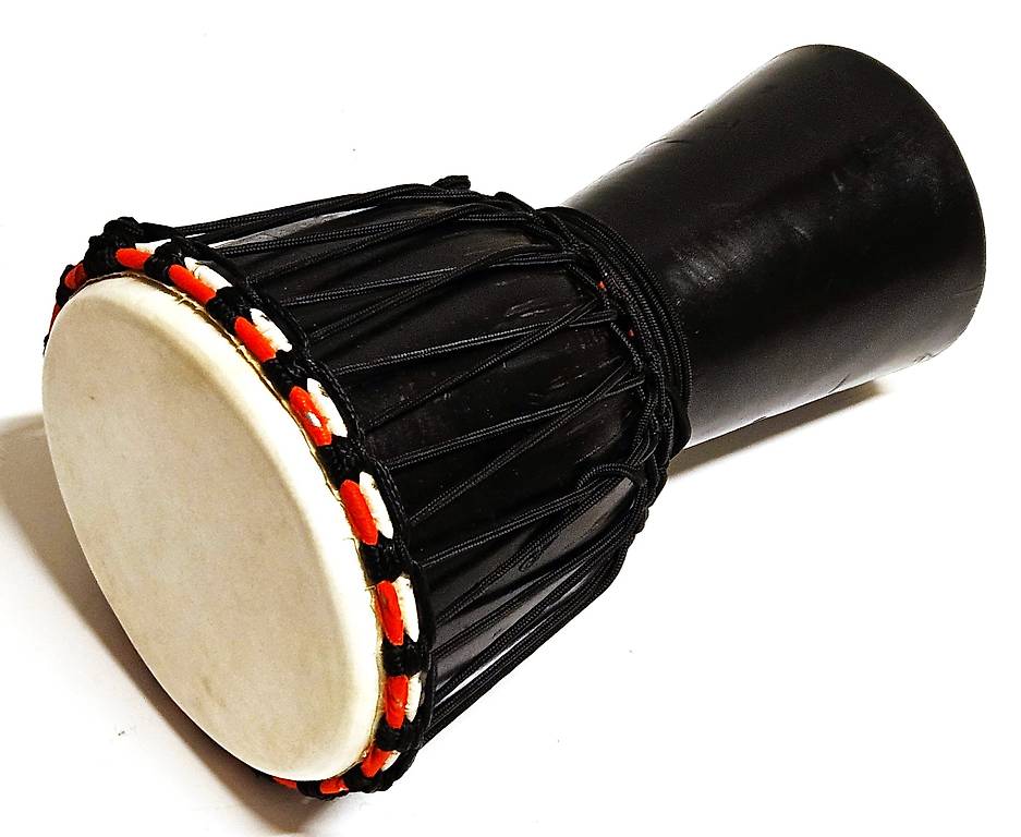 Djembe Monky5 50cm hoch (ohne Schnitzereien, (Lackfehler) im Kanton ...