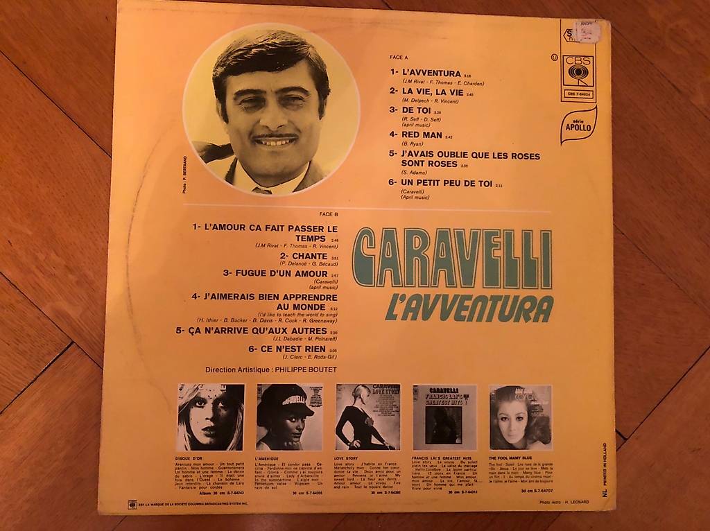 LP Caravelli. L'Avventura Vinyl. Von 1972. im Kanton Basel-Stadt - tutti.ch