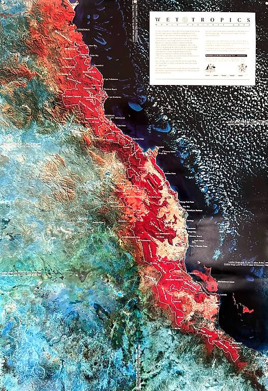 Australian Wet Tropics Map Poster Canton Berne - tutti.ch