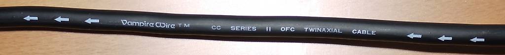 Vampire Wire Series II OFC Twinaxial Cable RCA 2 x 1 Meter im Kanton St ...