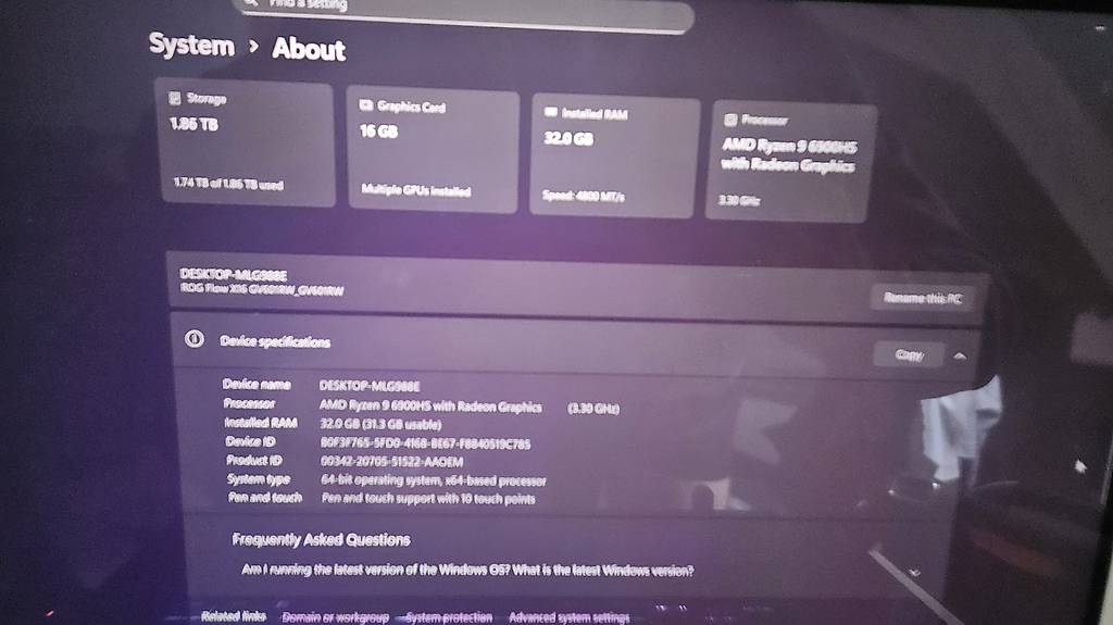 ASUS ROG Flow X16 + XG Mobile RTX 4090, R9, 32GB, 2TB im Kanton Zürich ...