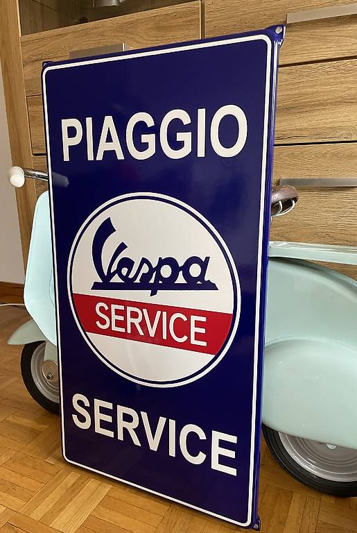 Plaque émaillée Vespa Service im Kanton Genf - tutti.ch