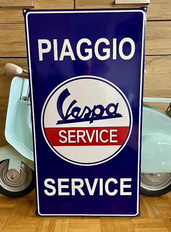 Plaque émaillée Vespa Service im Kanton Genf - tutti.ch
