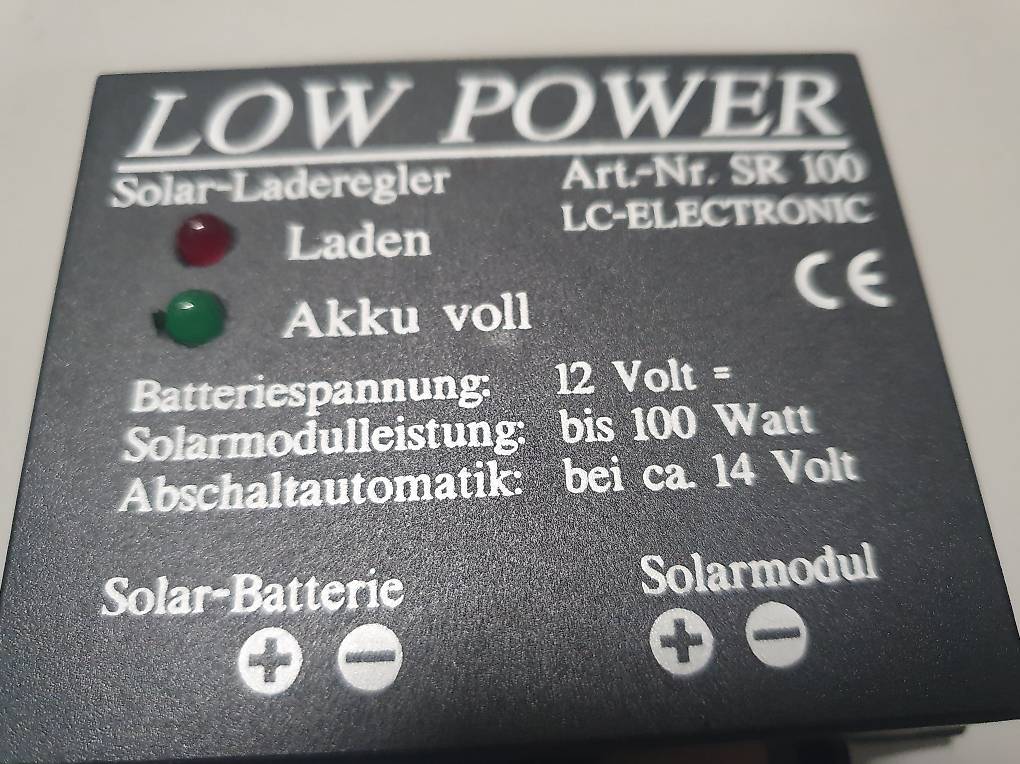 Solarladeregler 12 Volt / 100 Watt von LC-Electronic im Kanton Bern ...