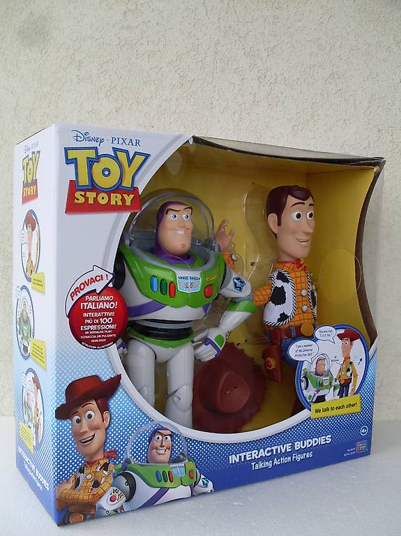 buzz woody toy story italian fabrizio frizzi talking figures im Kanton ...