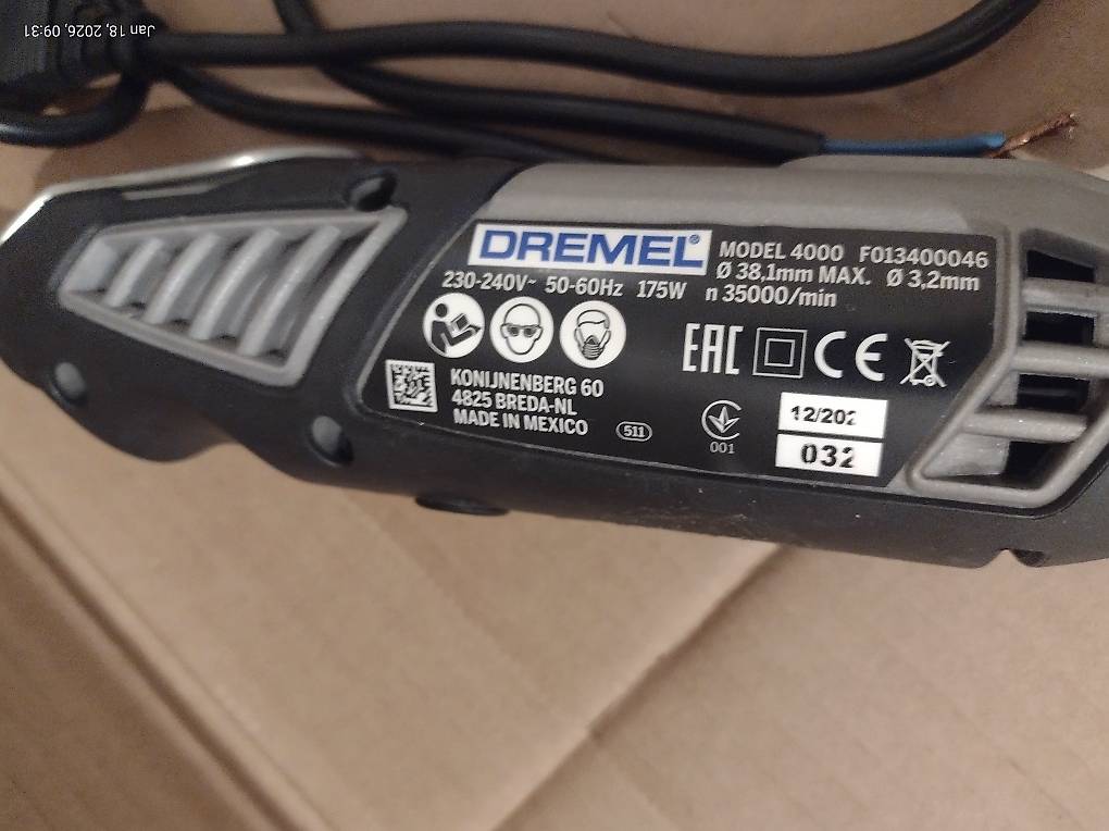 Dremel 4000 - Needs Plug, Needs Locking Nut - Motor Runs im Kanton ...