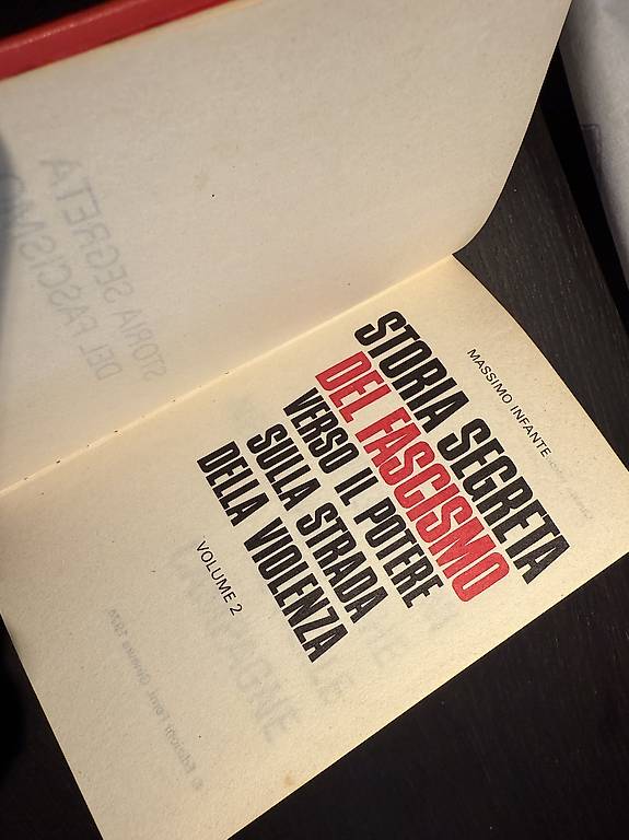 Libri rari in 3 vol. Storia segreta del fascismo. 1974 im Kanton Tessin ...