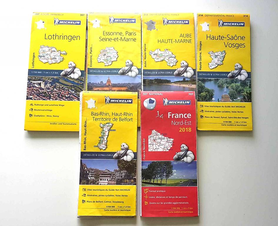 MICHELIN Strassenkarten Frankreich Departemental - 2018 im Kanton ...