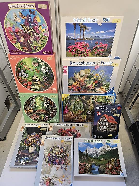 Puzzle grosse Auswahl 500 und 1000er ab Fr. 7.- im Kanton Aargau - tutti.ch