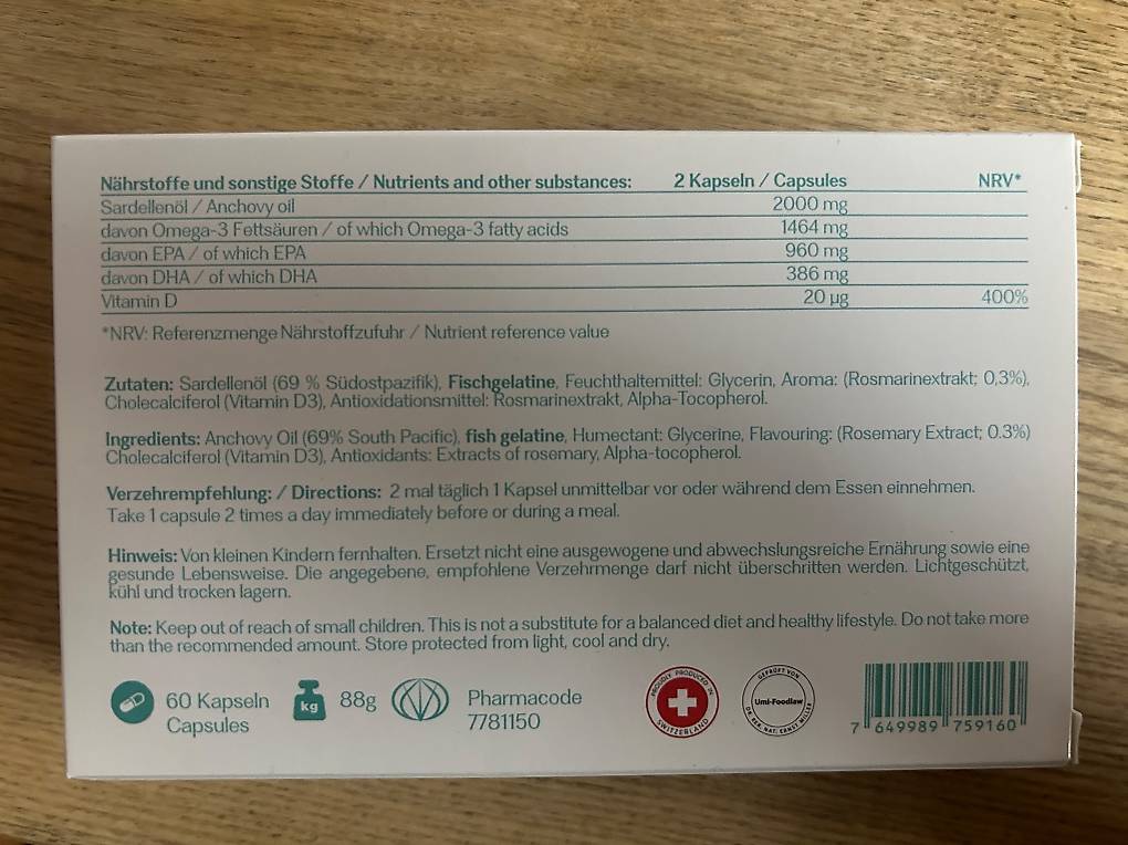 Omega-3 D3 Kapseln im Kanton Aargau - tutti.ch