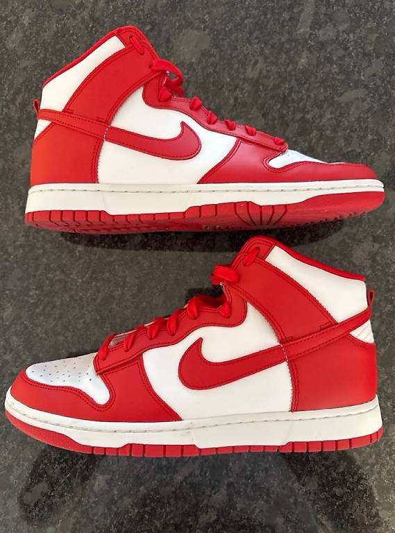 Nike Dunk High Retro Red/White Grösse 46 Top Zustand im Kanton Luzern ...