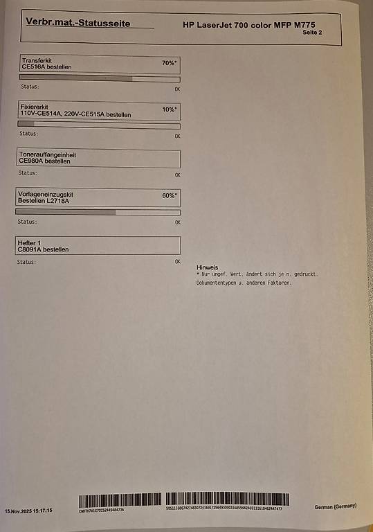 HP LaserJet 700 color MFP M775 im Kanton St. Gallen - tutti.ch