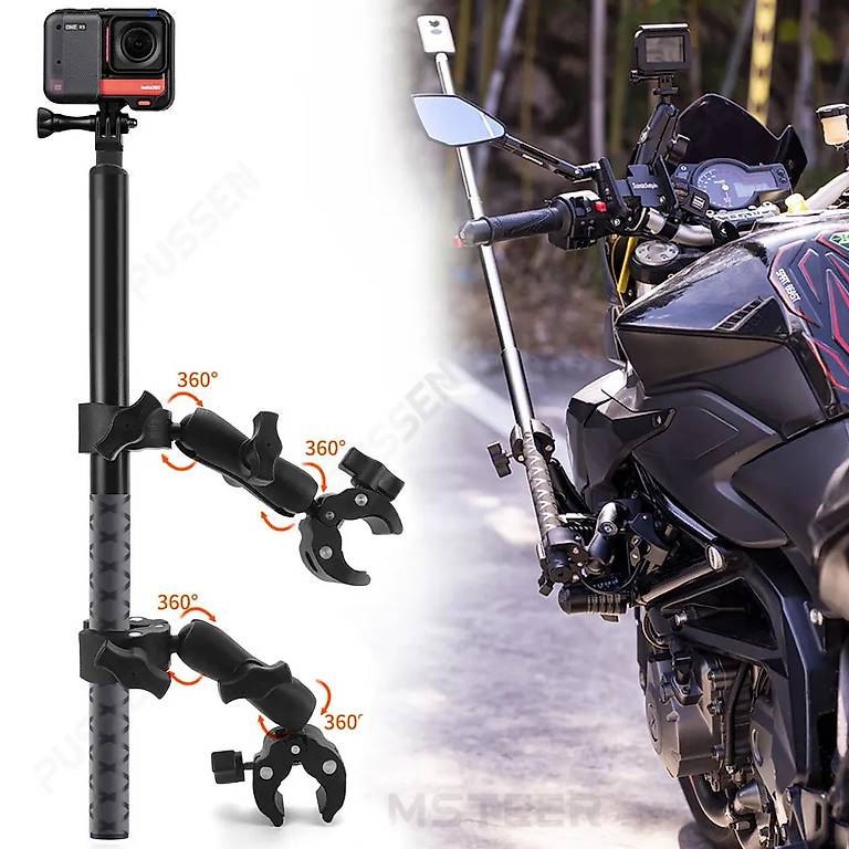 Motorrad Bike Unsichtbare Selfie Stick für GoPro Insta360 im Kanton ...