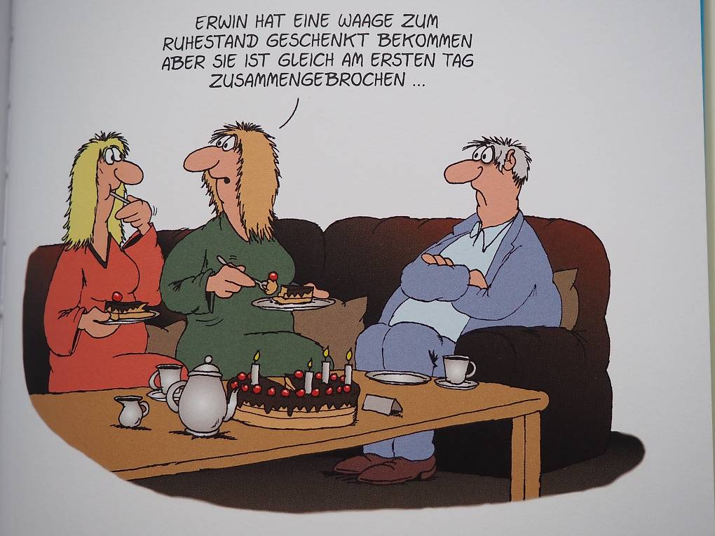 Buch mit Cartoons von Uli Stein "Im Ruhestand" im Kanton Basel ...