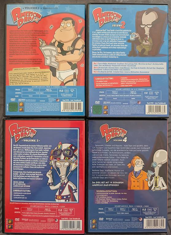 American Dad Seasons 1-4 DVD neuwertig im Kanton Basel-Landschaft ...