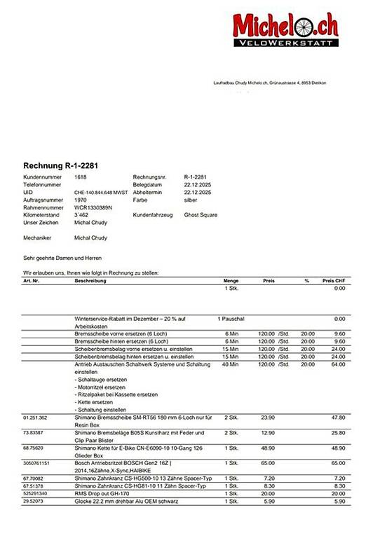 E-Bike Ghost Hybride Square Trekking B 2.8, BoschPerformance im Kanton ...
