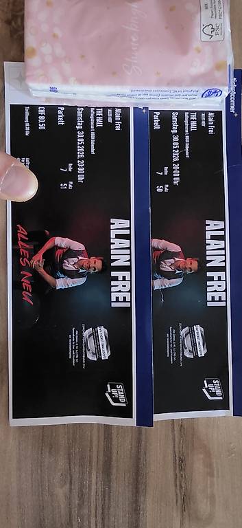 2 Tickets - Kat. 1 / Reihe 4 mittig - Alain Frei / The Hall im Kanton ...