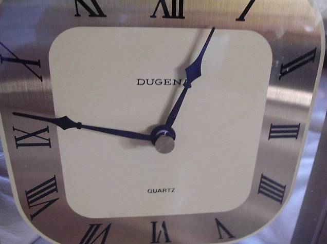 DUGENA Vintage Kaminuhr Standuhr Tischuhr Messing Glas Uhr im Kanton ...