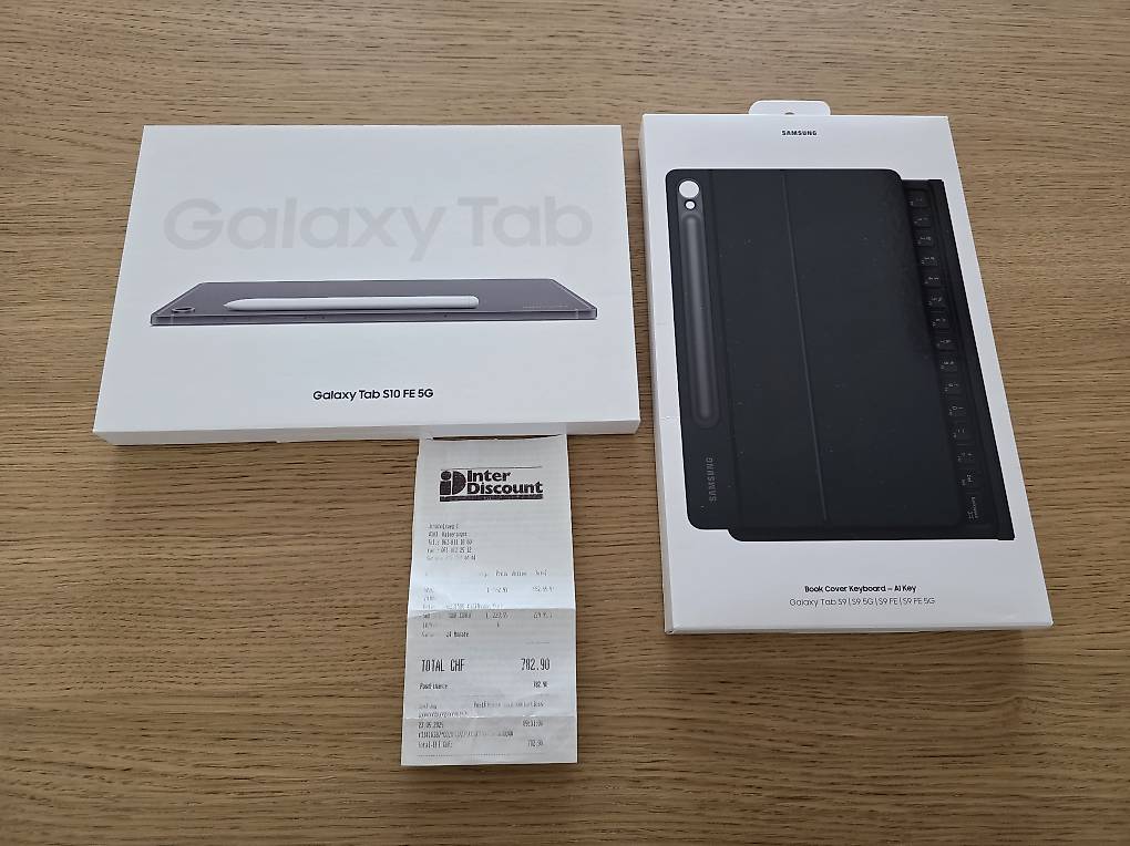 Samsung Galaxy Tab S10 FE 5G + Book Cover Keyboard im Kanton Basel ...