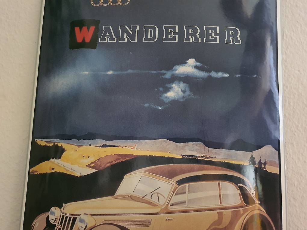 Grosses Emailschild AUDI Wanderer Emaille Schild Reklame im Kanton ...