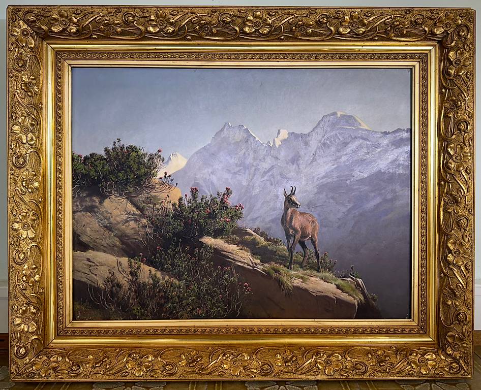 Albert Lugardon Gemälde, Meisterwerk des Realismus, 19. Jhd. im Kanton ...