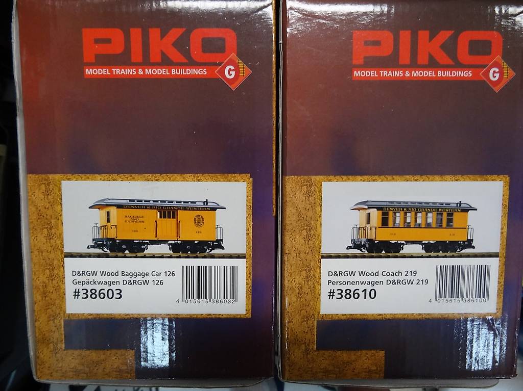 Spur G Piko 5 USA Wagen 4-achsig, Metallräder der D+RGW. LGB im Kanton ...