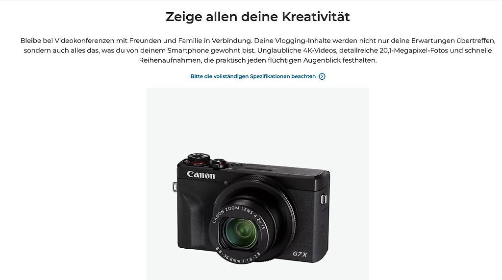 Canon PowerShot G7X Mark III MK 3 II I Kamera G7 X MK3 Canton Lucerne ...