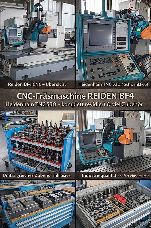 REIDEN BF4 CNC-Fräsmaschine, Heidenhain TNC 530i im Kanton Bern - tutti.ch