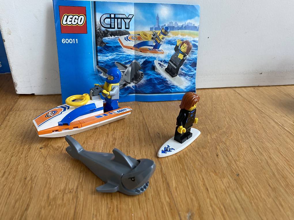 Lego 60011/12 Küstenwachfahrzeug mit Schlauchboot und Surfer Cantone ...
