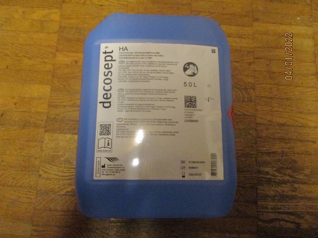 DECOSEPT HA ALKOHOLISCHES HÄNDEDESINFEKTIONSMITTEL 5 LITER im Kanton ...