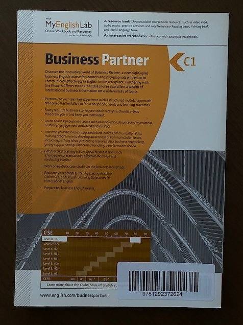 LIBRO BUSINESS PARTNER COURSEBOOK MY ENGLISH LAB C1 NUOVO Cantone ...
