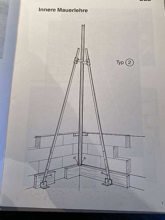 Mauerlehre einfach zum Mauerwerk erstellen einmal gebraucht im Kanton ...