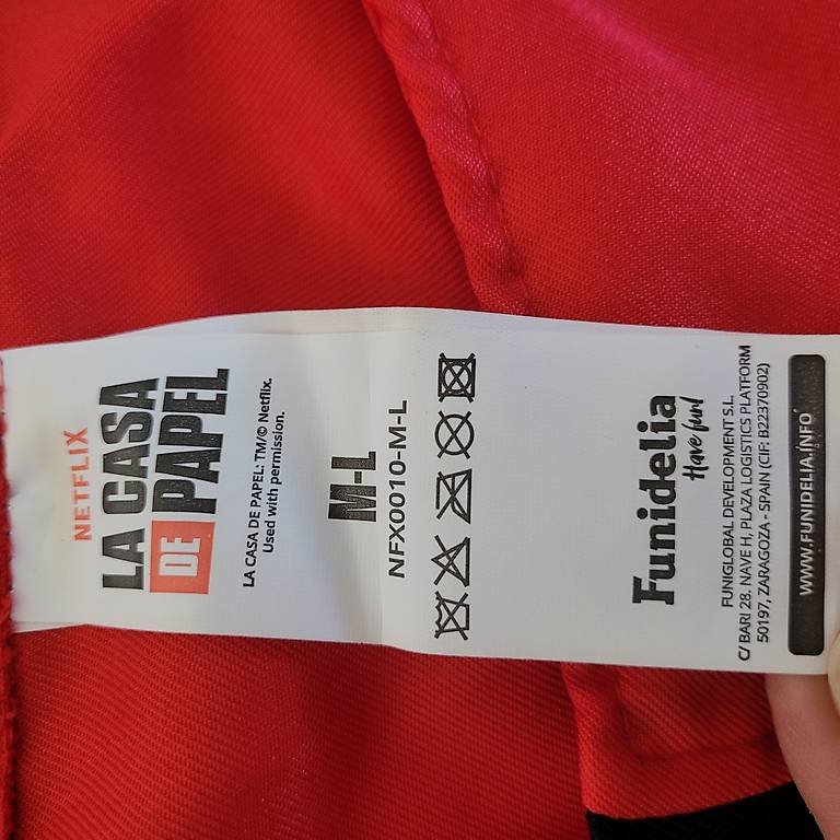 Kostüm unisex, La Casa de Papel, mit Maske im Kanton Bern - tutti.ch