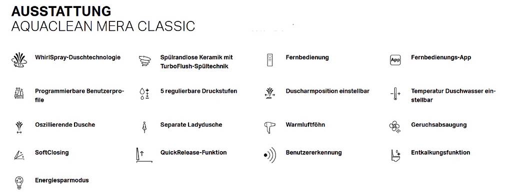 Neu! Geberit Dusch-wc Aquaclaen Mera Classic weiss im Kanton Zürich ...