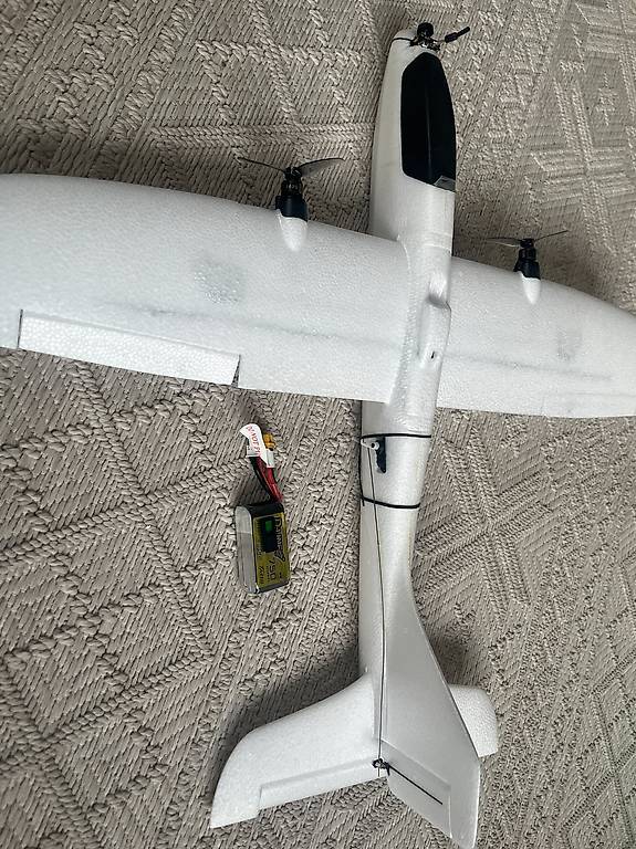 Modellflugzeug "Flying Fish" + FPV + FrSky Receiver Cantone Berna ...