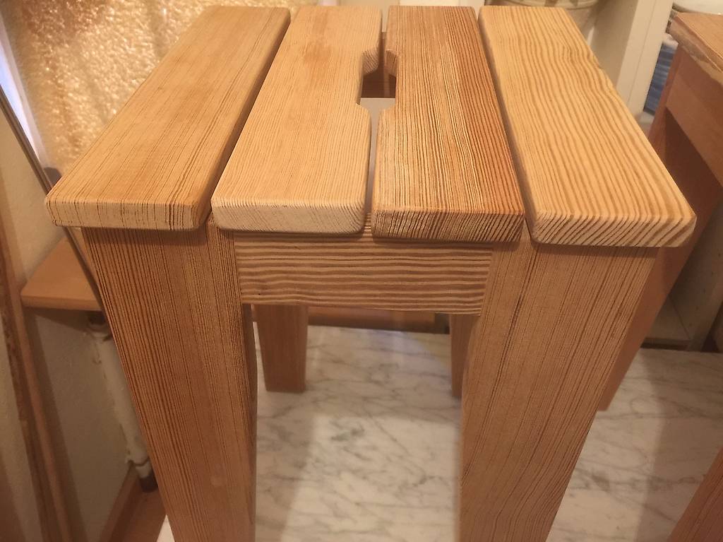 2 schöne Taburett Massiv Kiefer Pitch Pine Neu-Rarität im Kanton Bern ...
